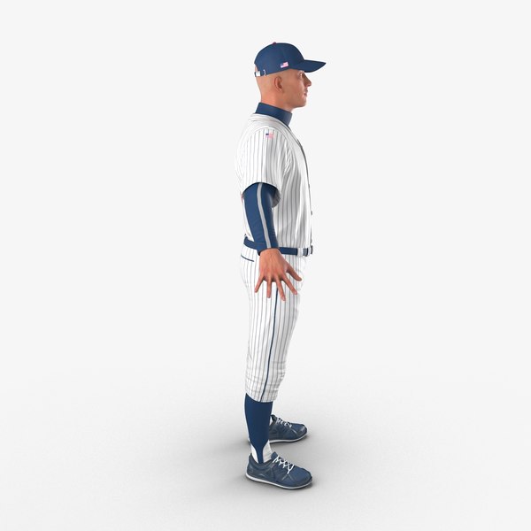 3d model of baseball player generic 5
