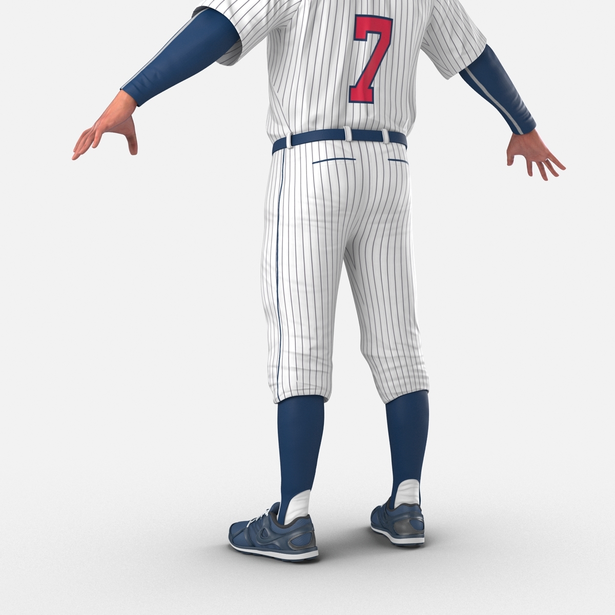 3d model of baseball player generic 5