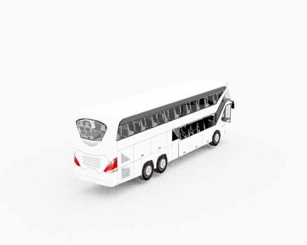 coach bus 3d model