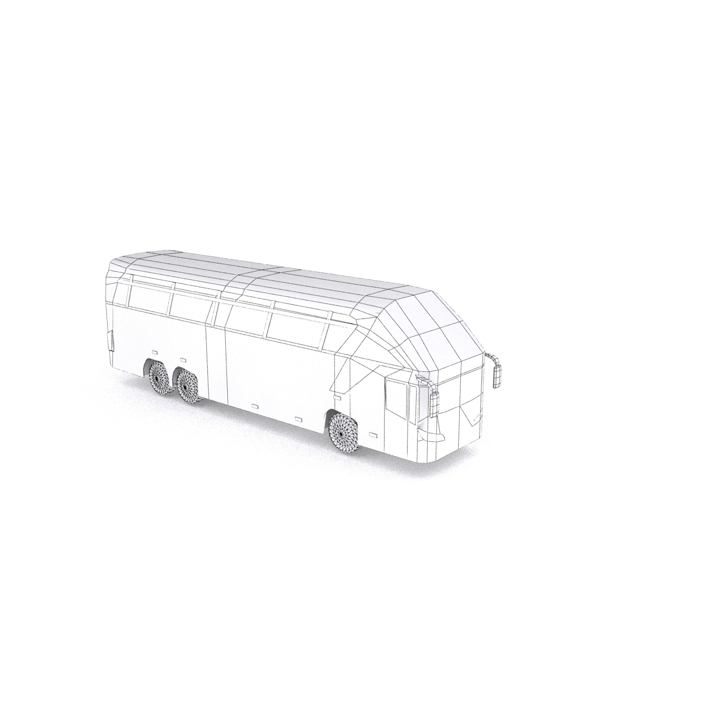coach bus 3d max