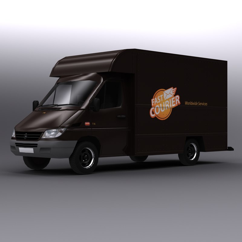 delivery van 3d 3ds