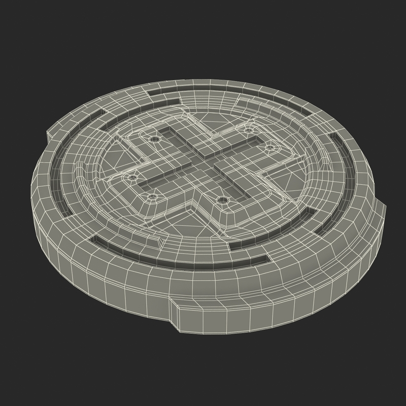 3d industrial anodized end cap model