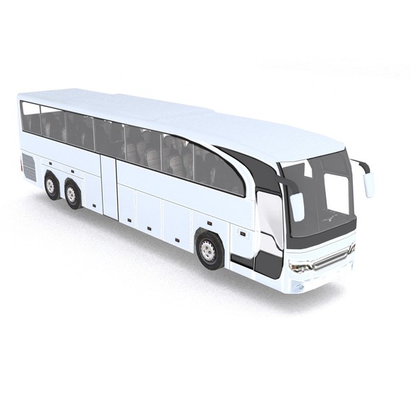 coach bus obj