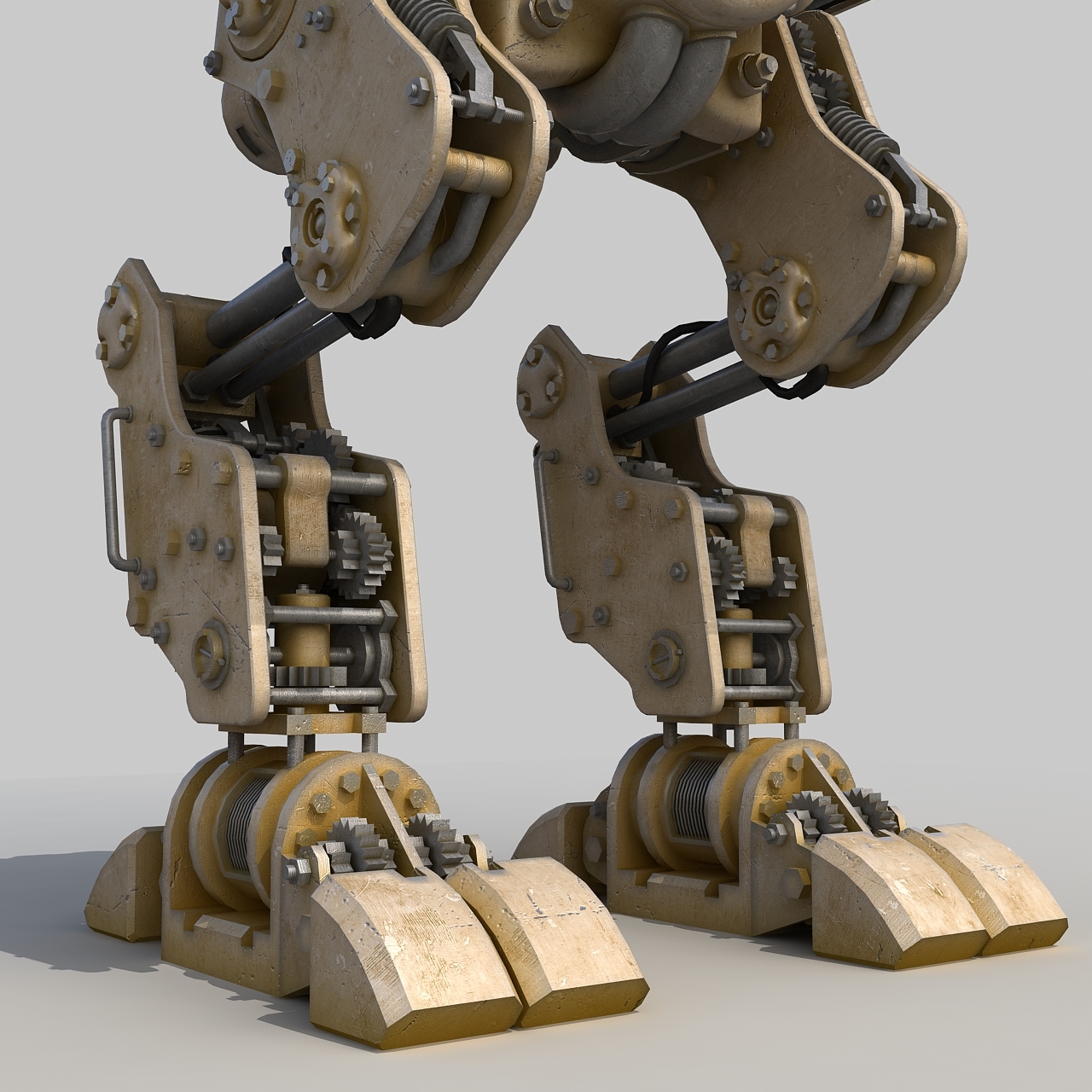 robot rigged 3d model