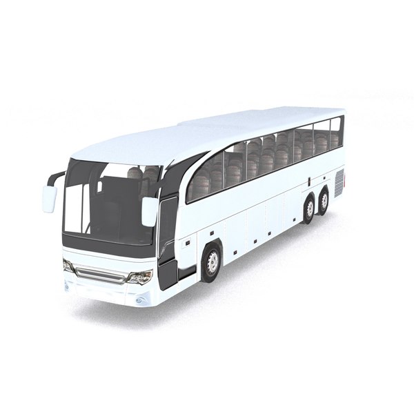 coach bus obj
