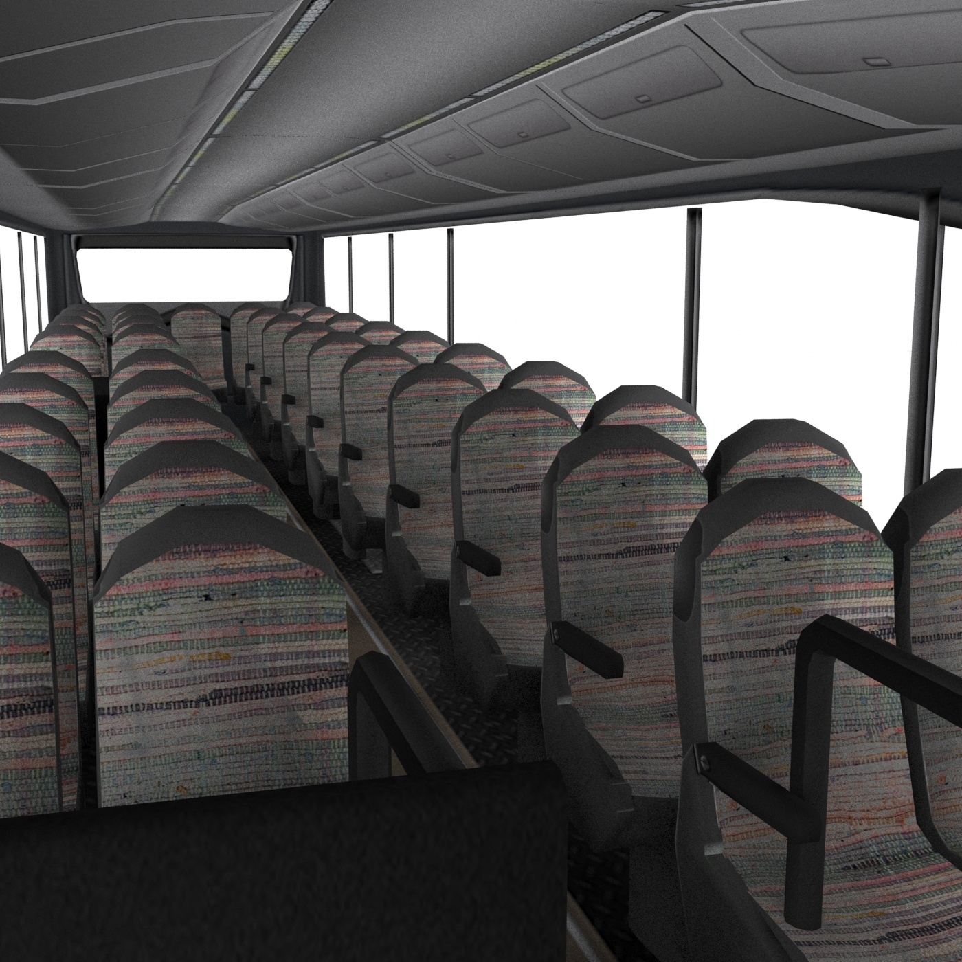 coach bus obj