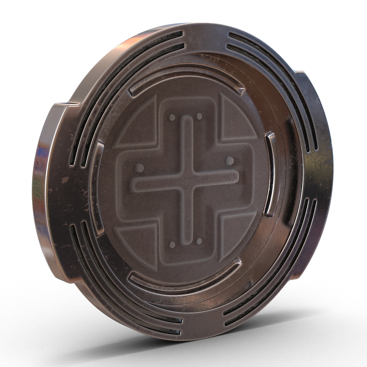 3d industrial anodized end cap model