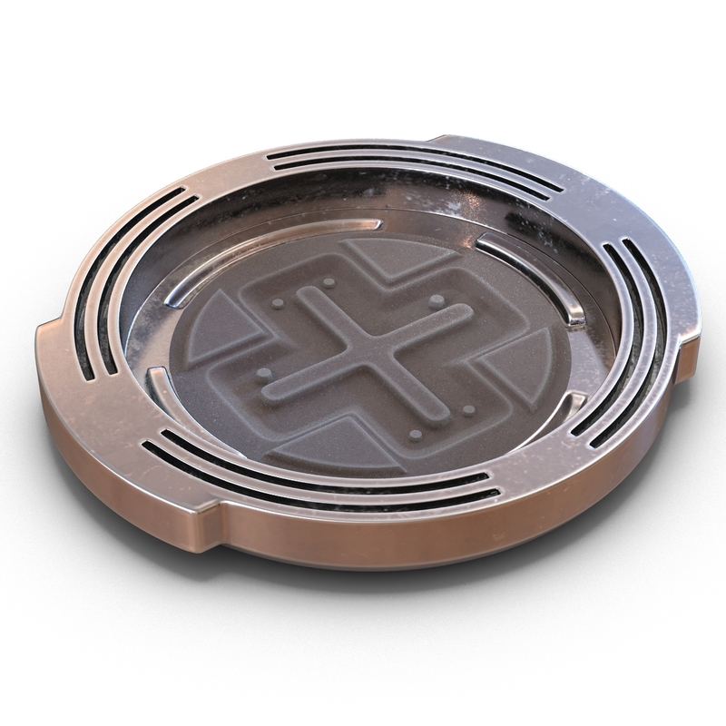 3d industrial anodized end cap model