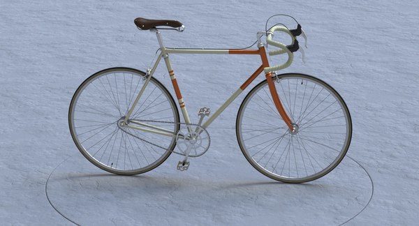 3d vintage bicycle model
