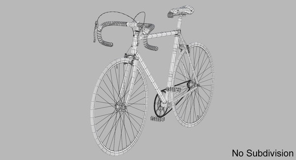 3d vintage bicycle model