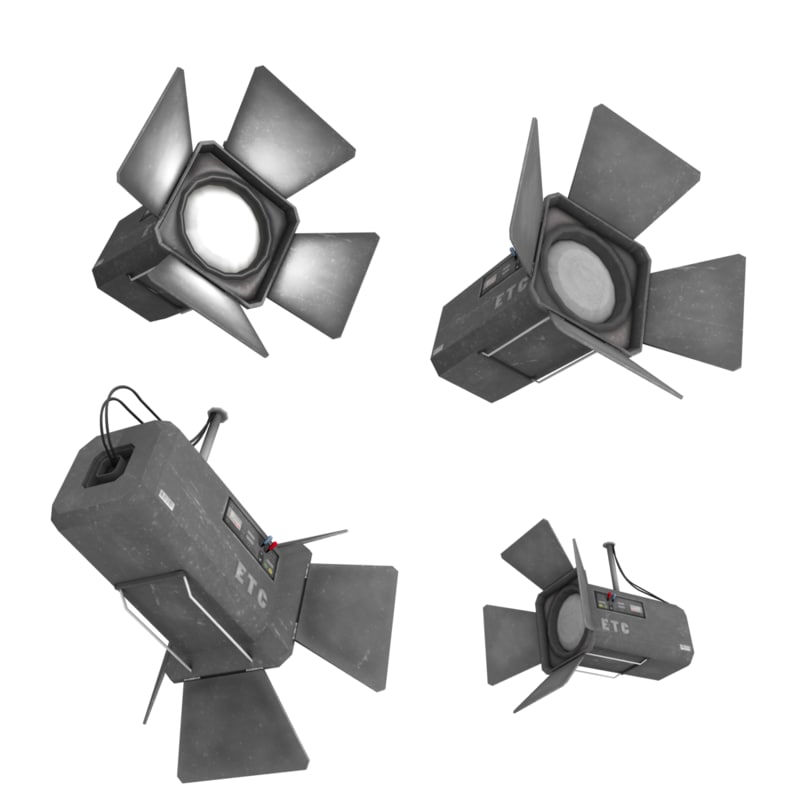 3d model stage lights