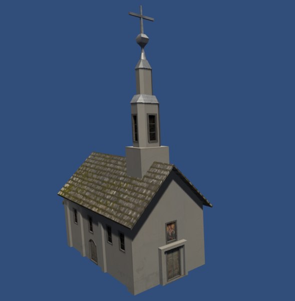 3d church build model