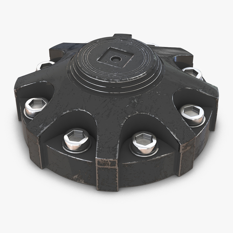 3d industrial end cap 3 model