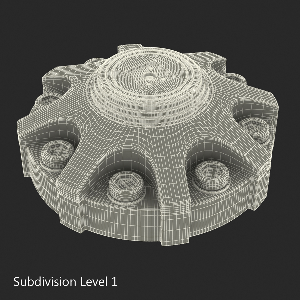 3d industrial end cap 3 model