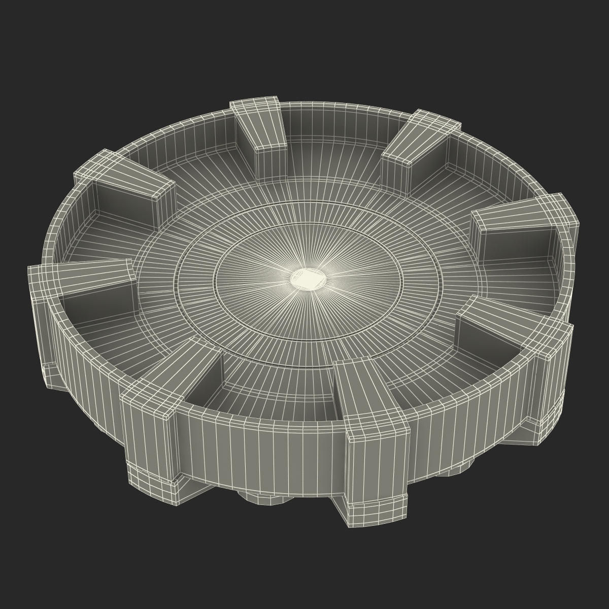 3d industrial end cap 3 model