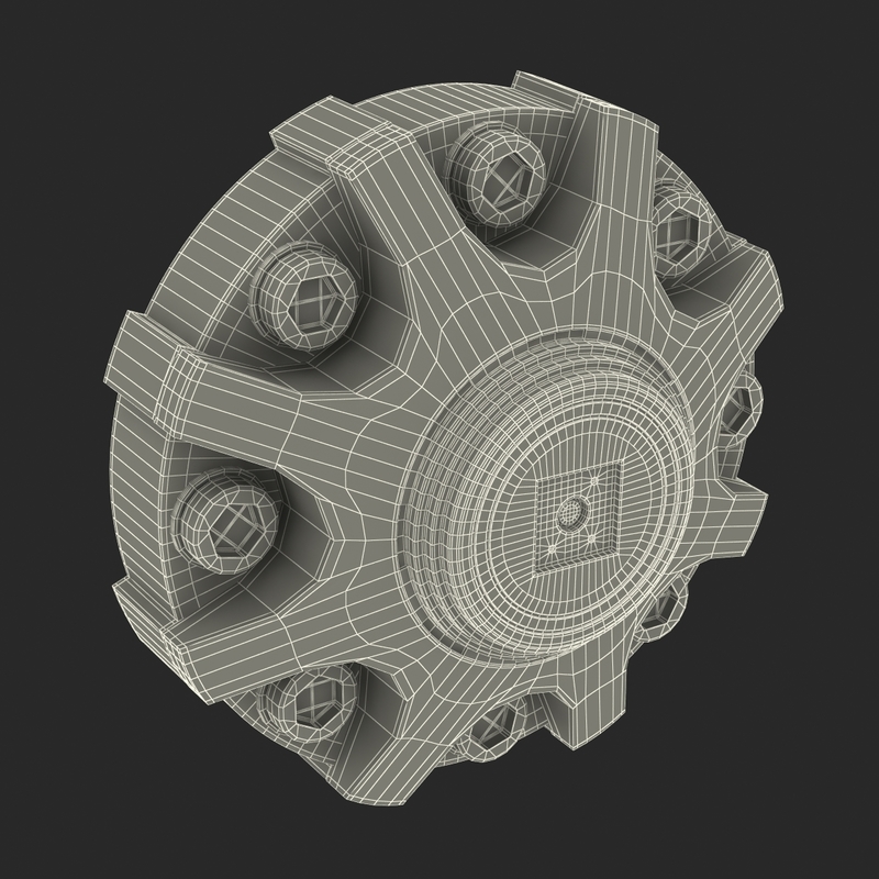 3d industrial end cap 3 model