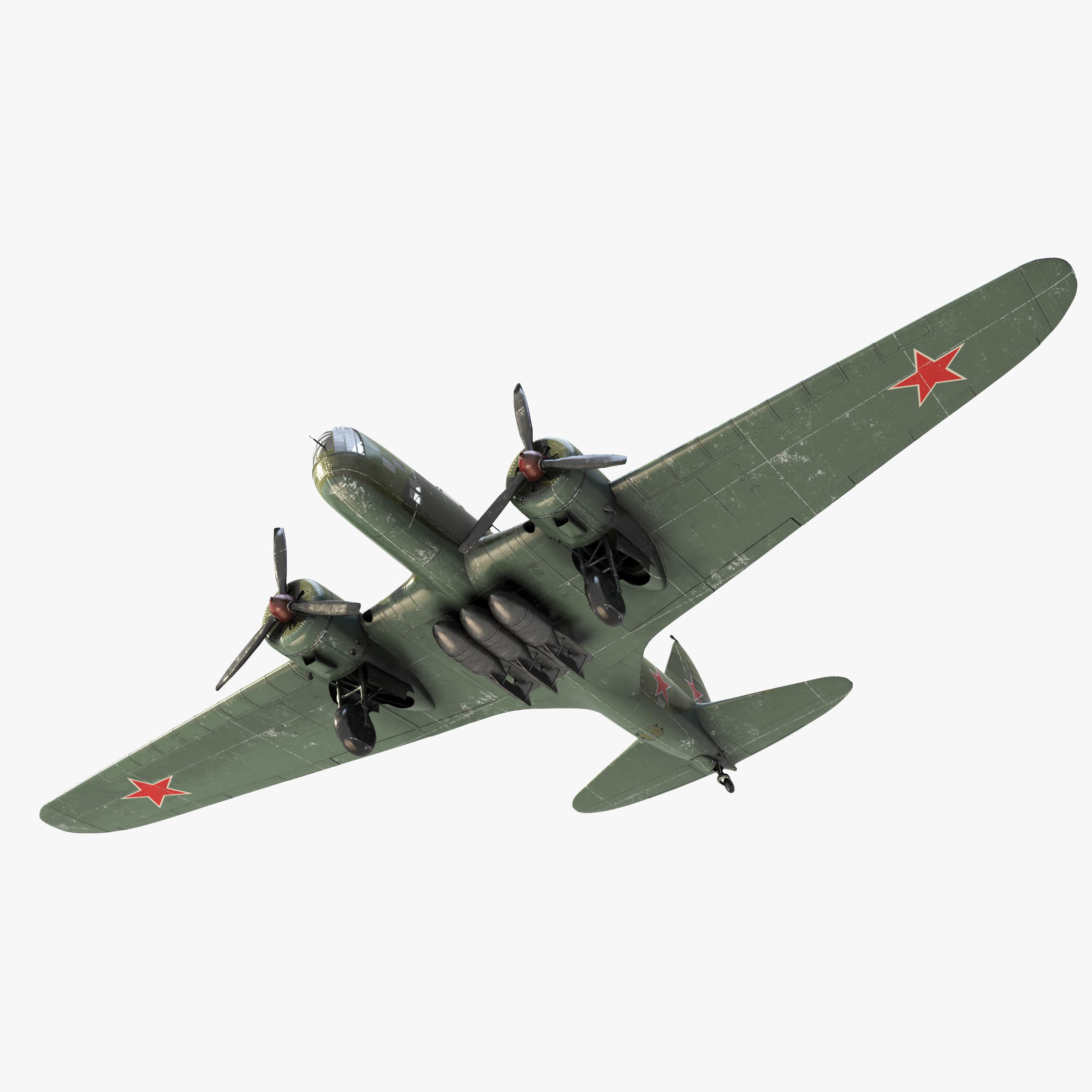 3d model db-3 bomber