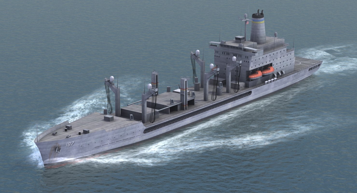 usns j kaiser t-ao-187 3d model