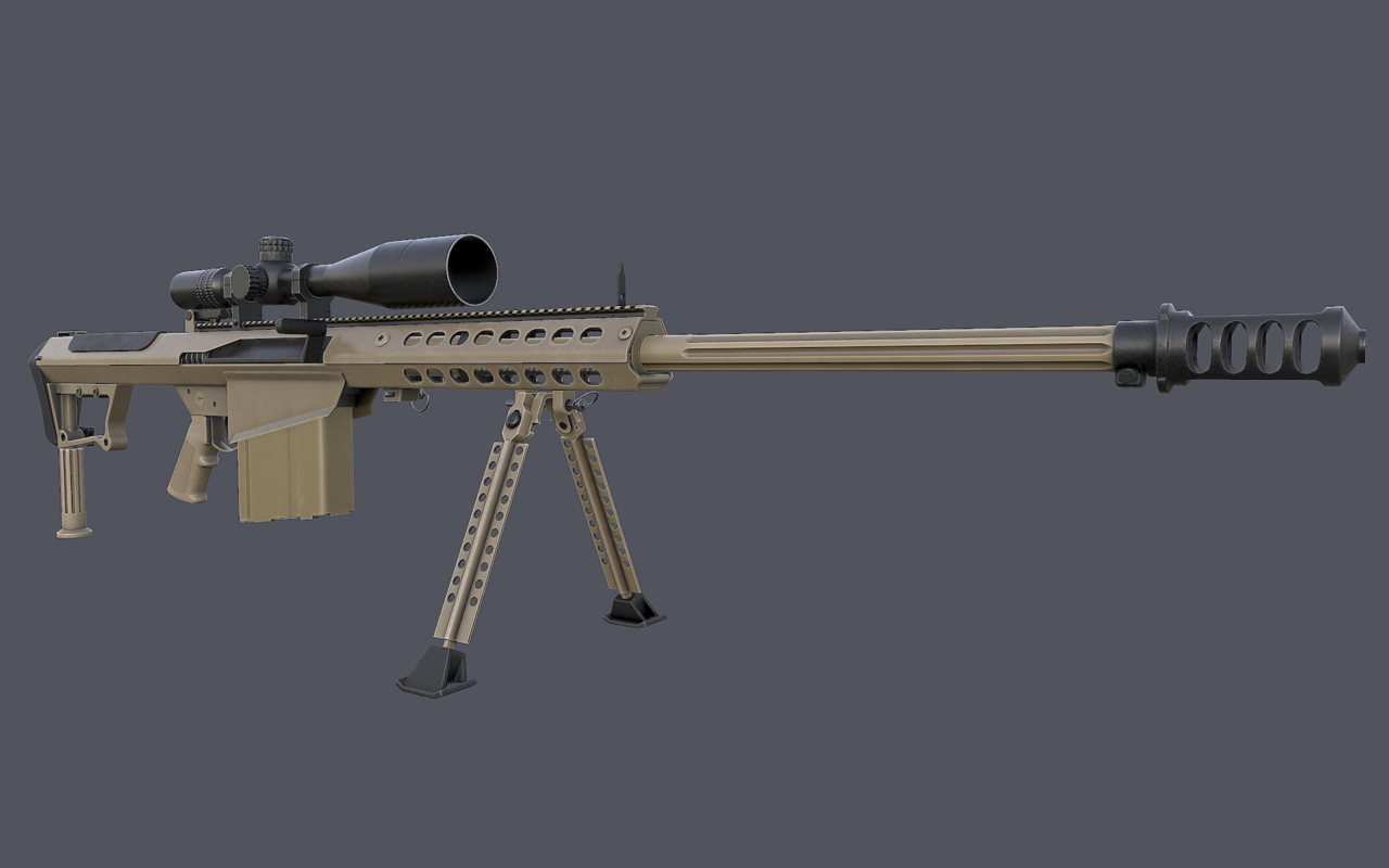 3d m107a1 rifle model