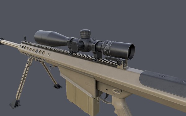 3d m107a1 rifle model