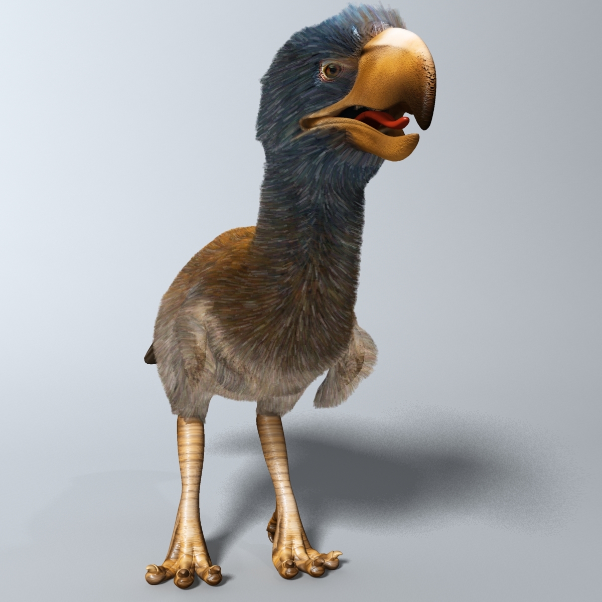 titanis walleri terror bird 3d model