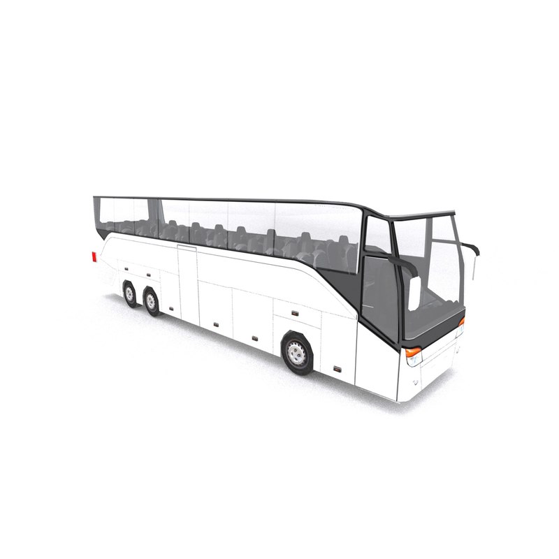 3d model of coach bus