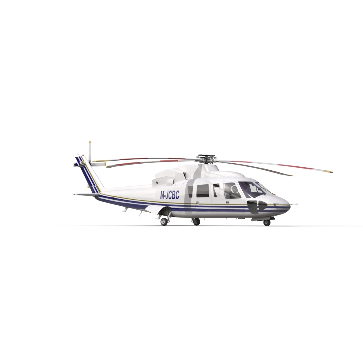 3d model helicopter sikorsky s76