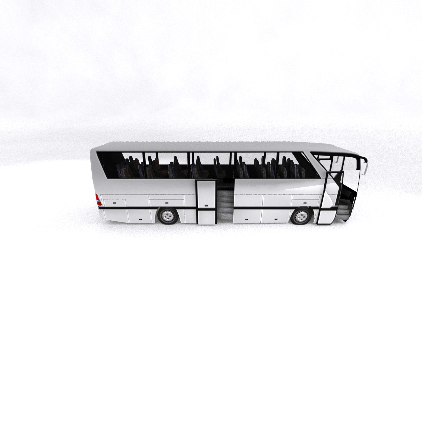 coach bus 3d model
