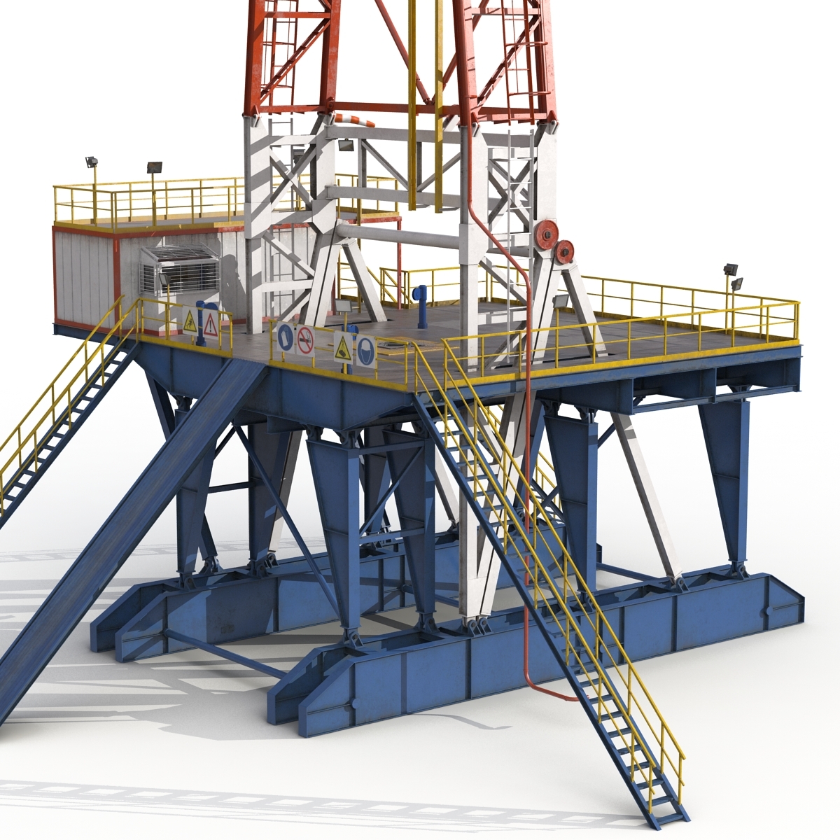 fracking gas platform 2 3d max