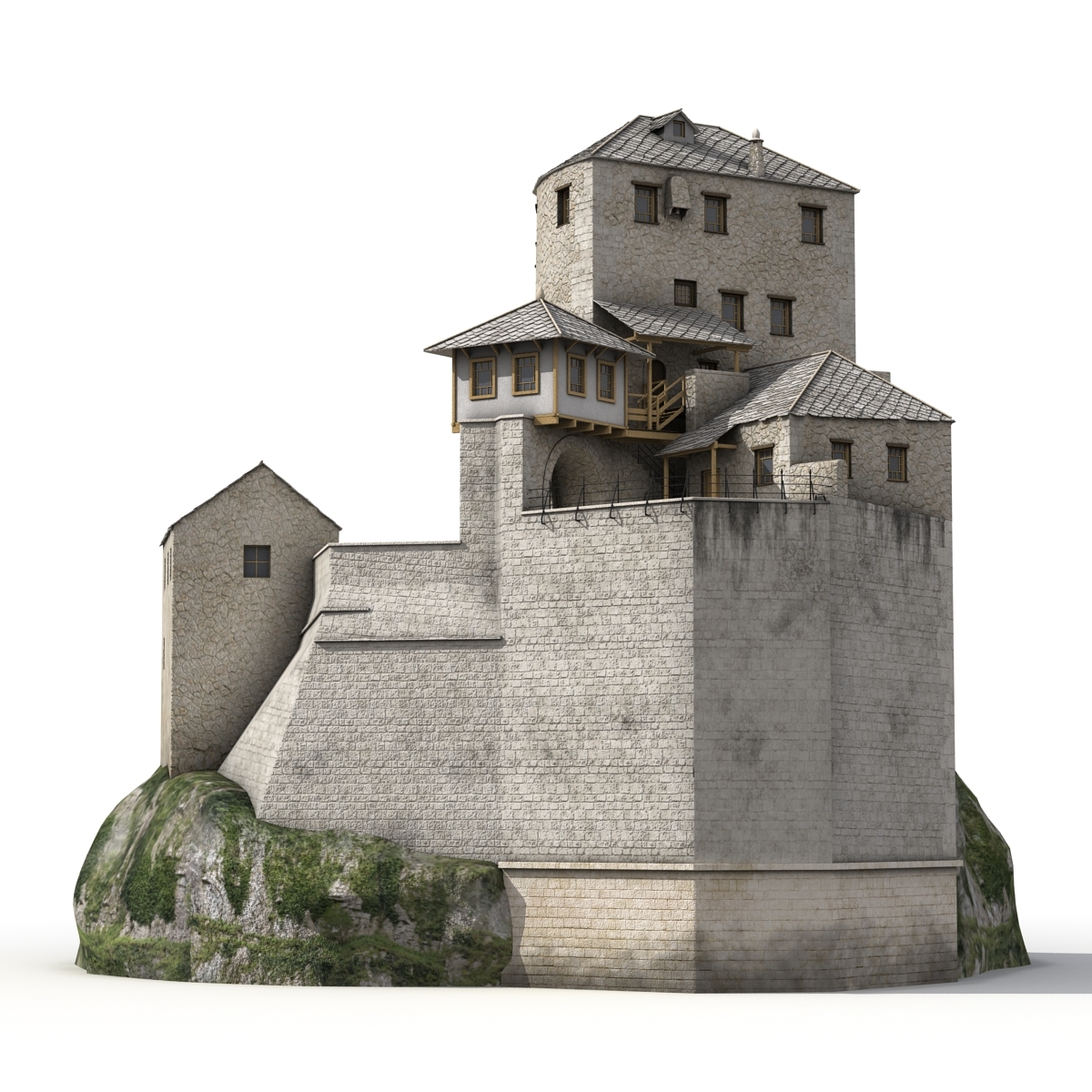 old castle hill 3d model
