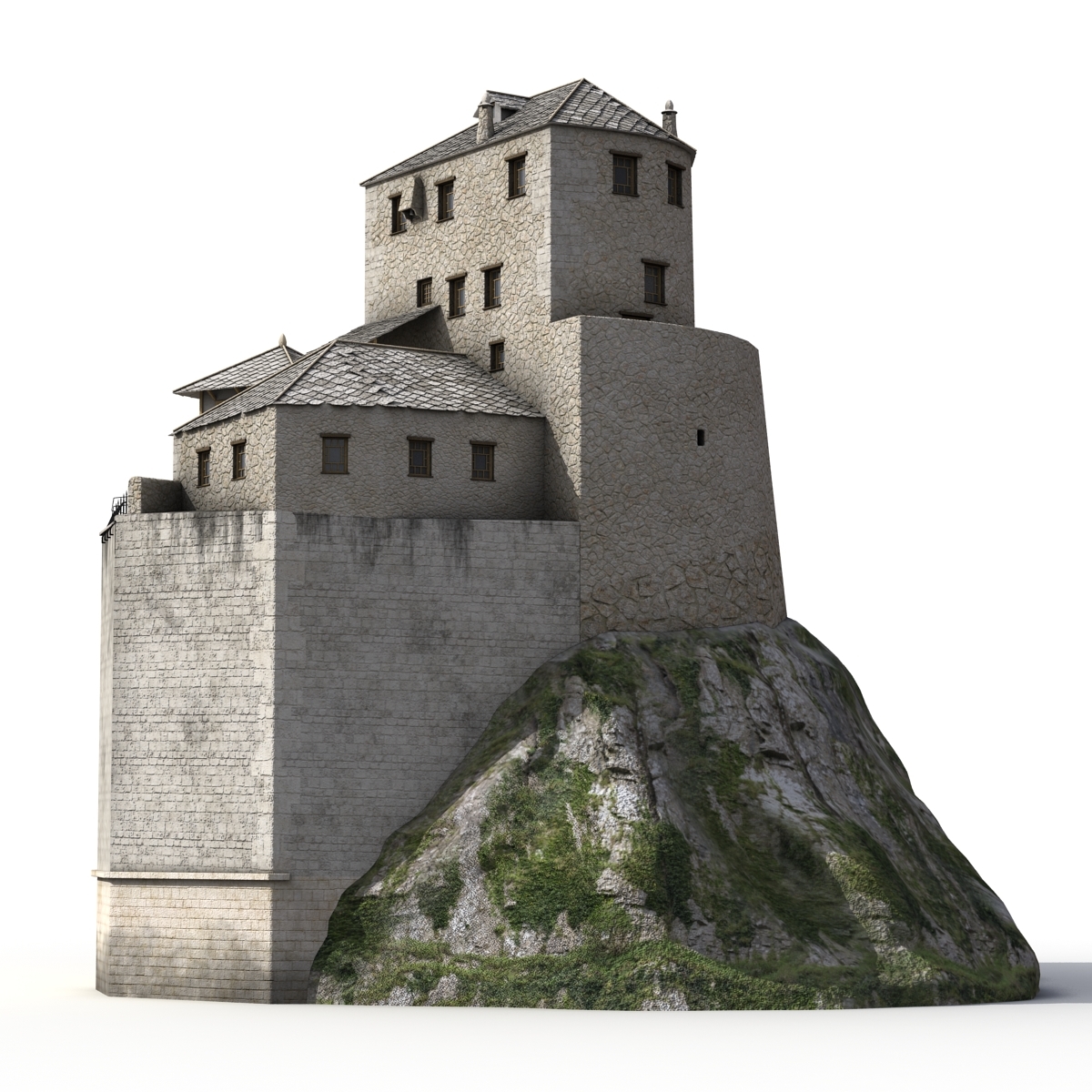 old castle hill 3d model old castle hill 3d model