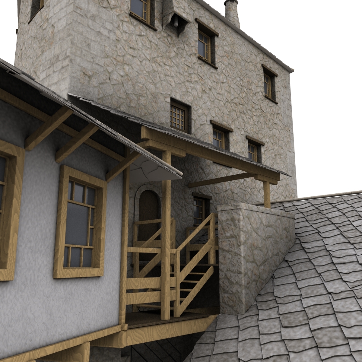 old castle hill 3d model old castle hill 3d model