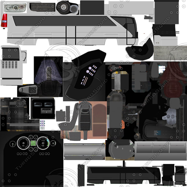 coach bus 3d model