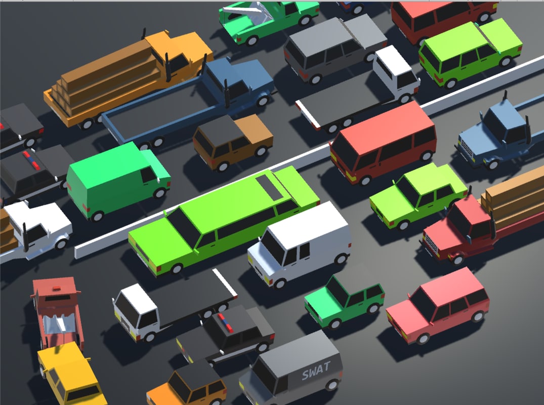 Modelo 3d Paquete De Coches Low Poly Tipo Toon Con Más De 10 Vehículos