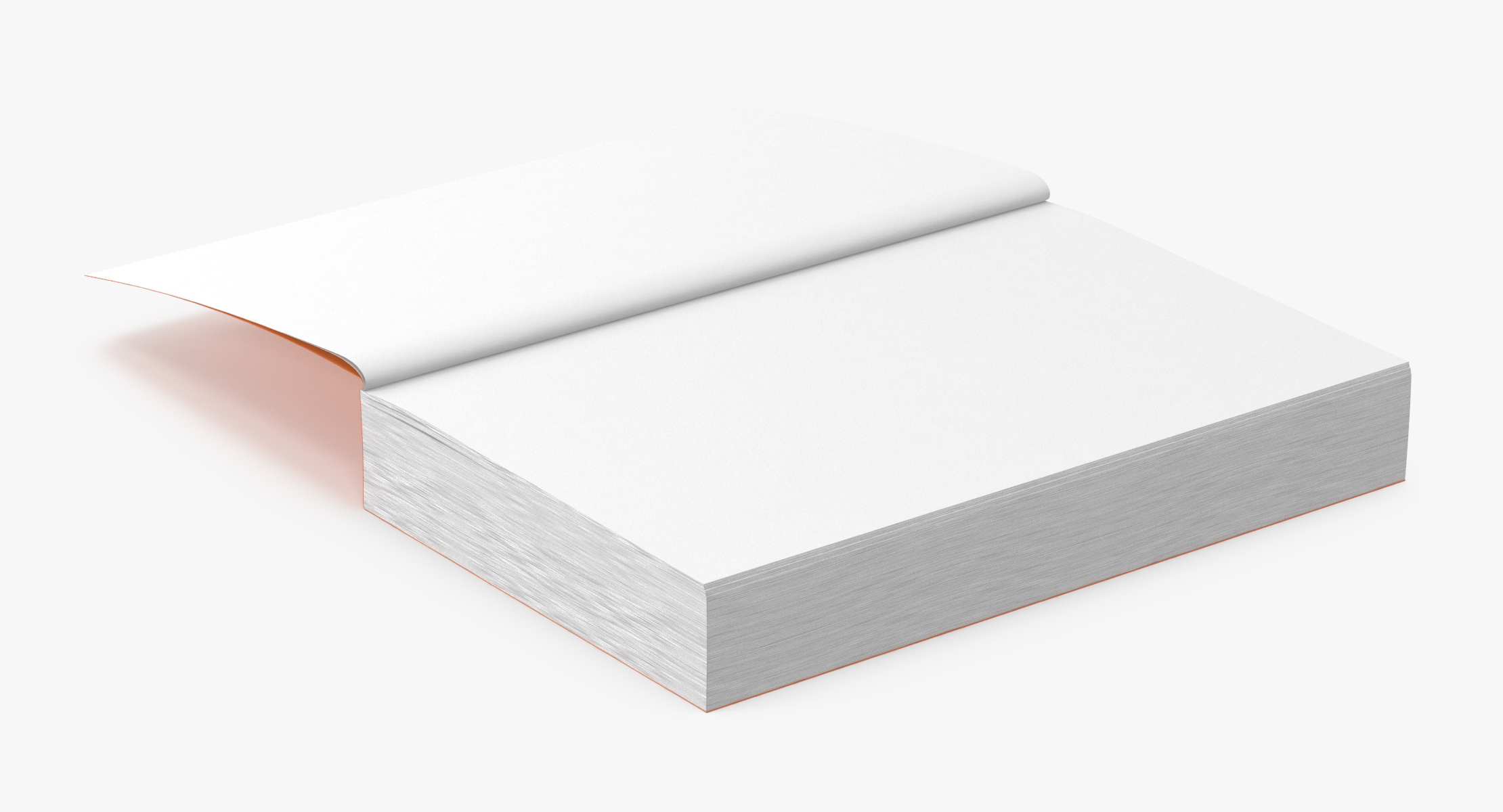 3d model generic book 5 poses