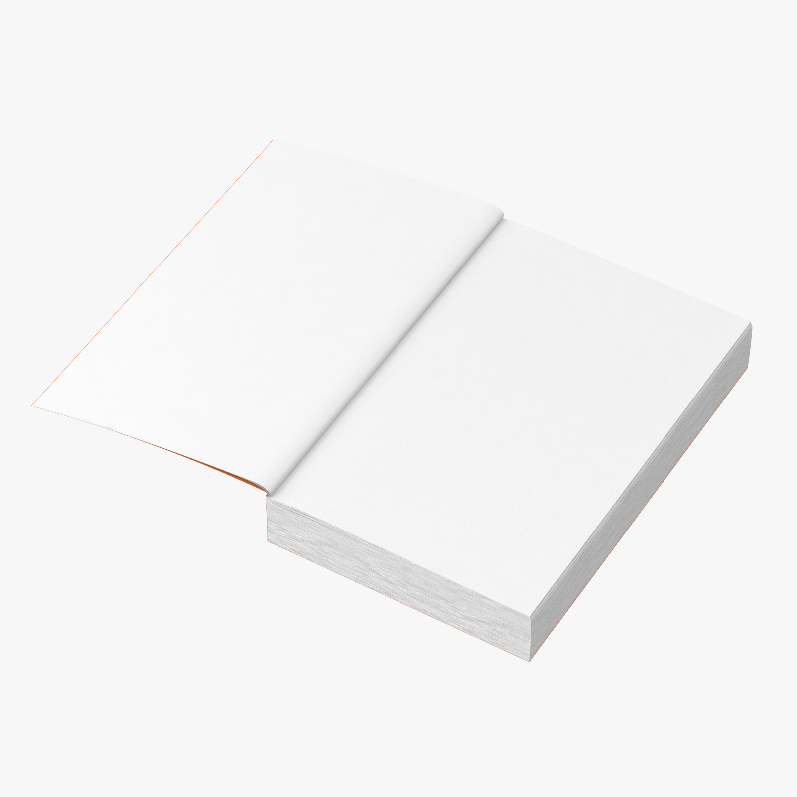 3d model generic book 5 poses