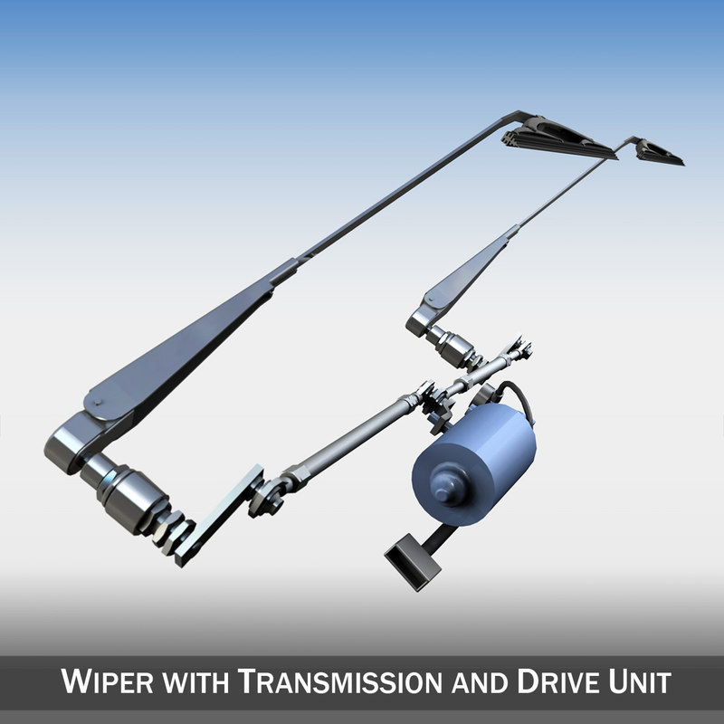 3d windscreen wiper transmission drive