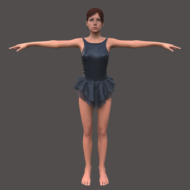 Female Body Character 3d Model Female Body Character 3d Model
