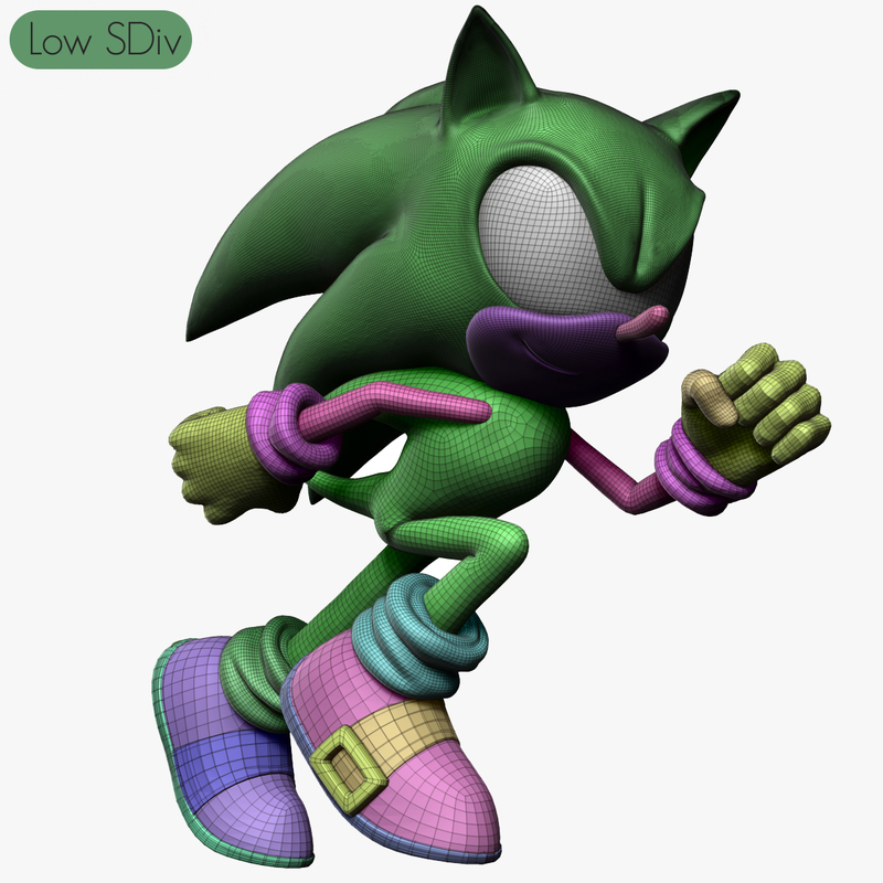 3d model sonic hedgehog