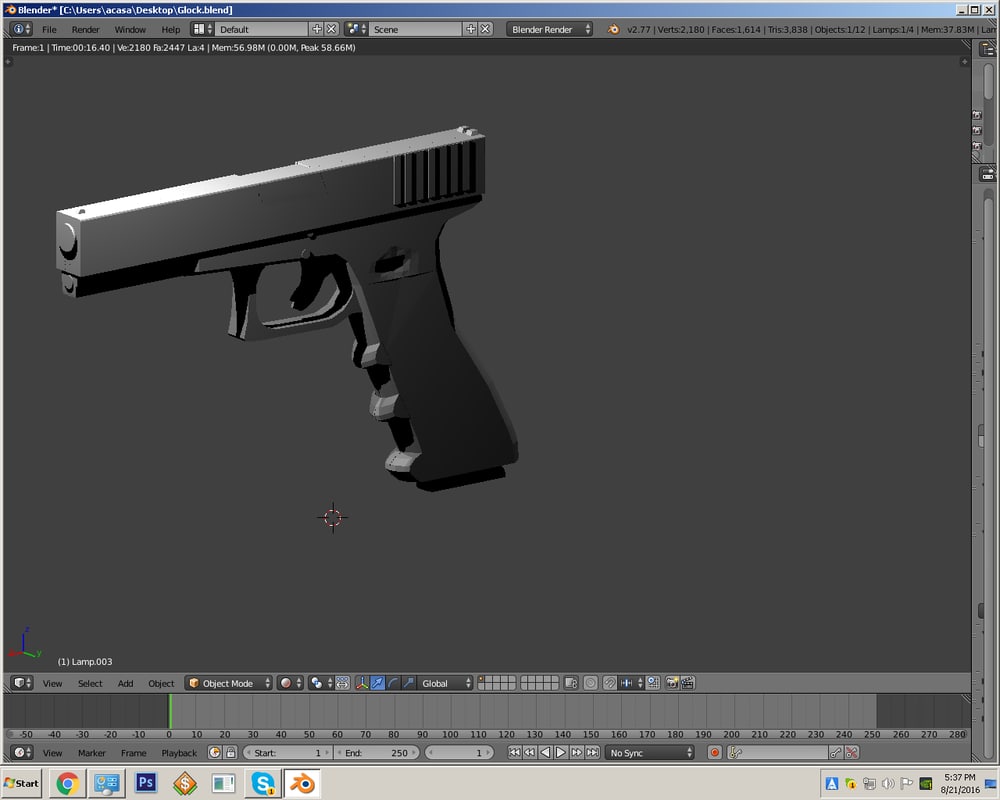 modelo 3d Glock 17 barato aparejado - TurboSquid 1065854