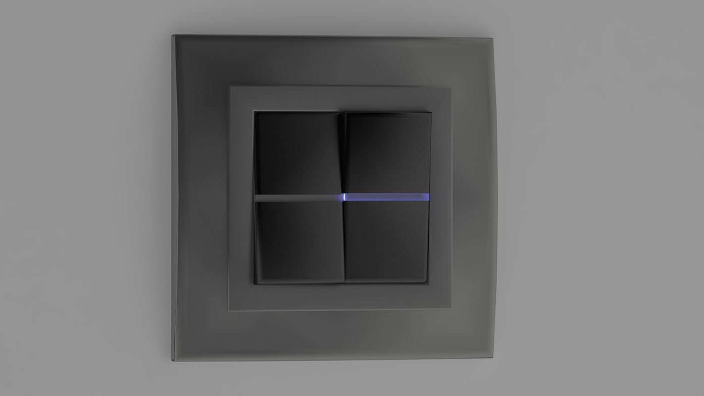 3d model nice light switch led