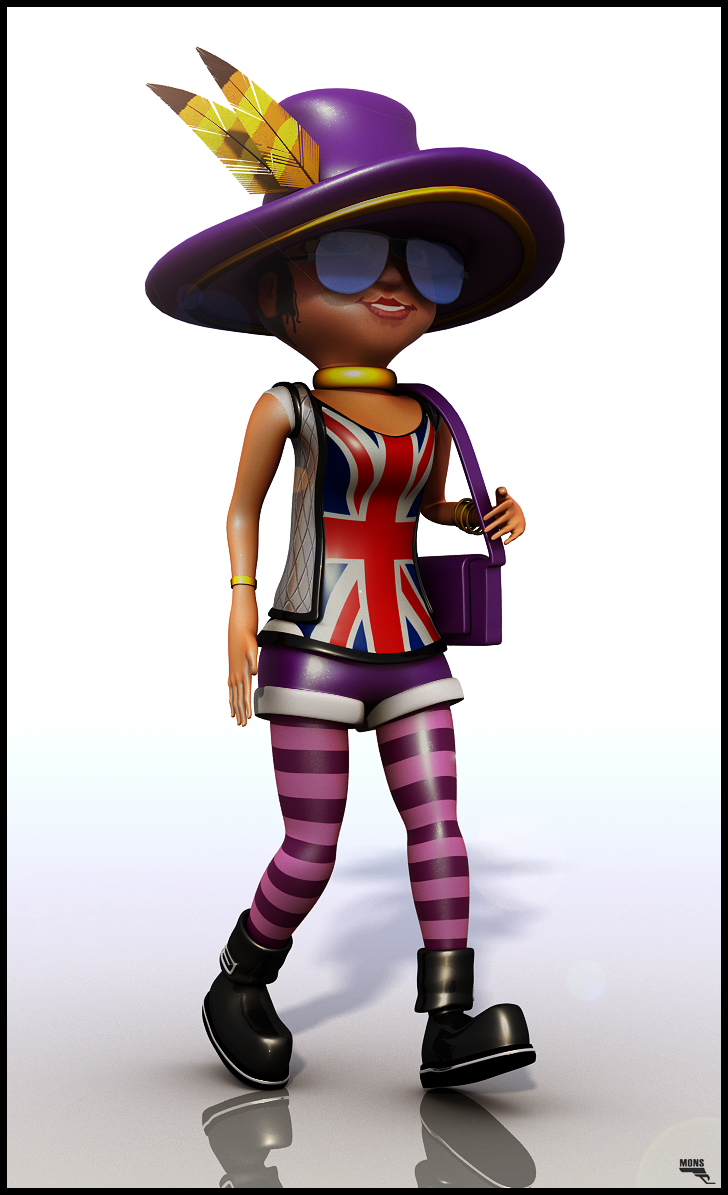 3d diva cartoon