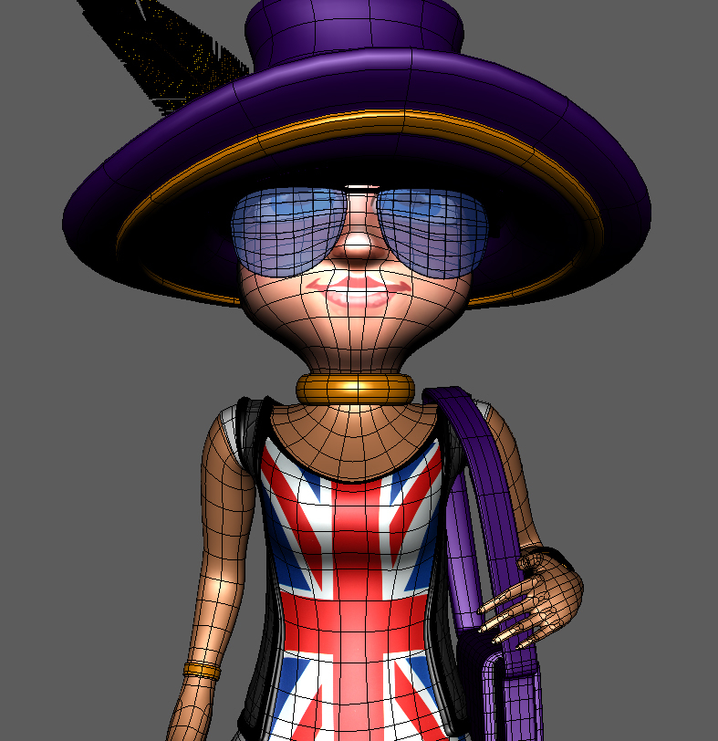 3d diva cartoon
