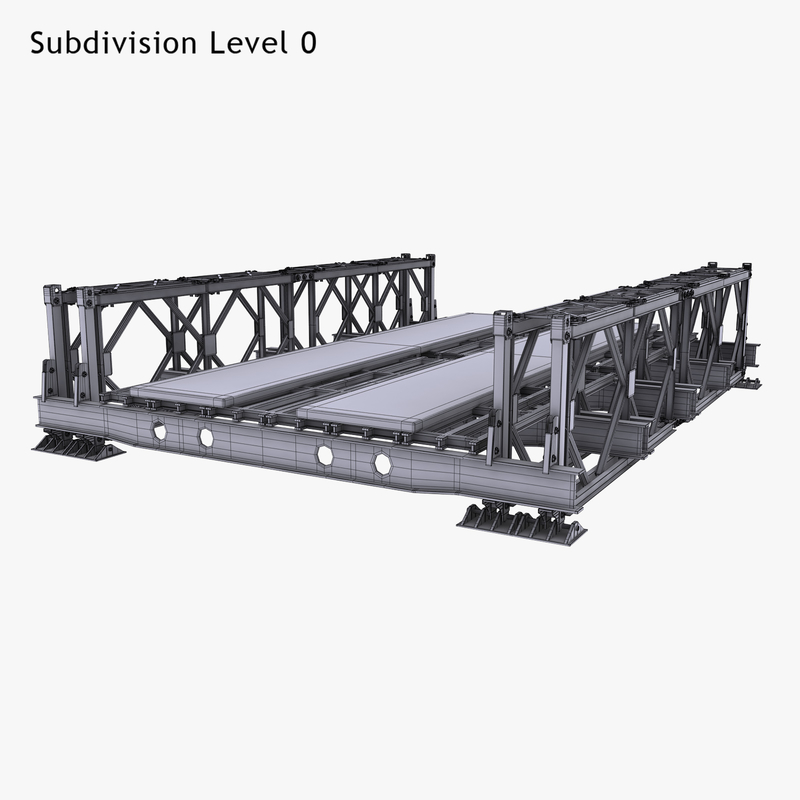 3d model bailey bridge construction