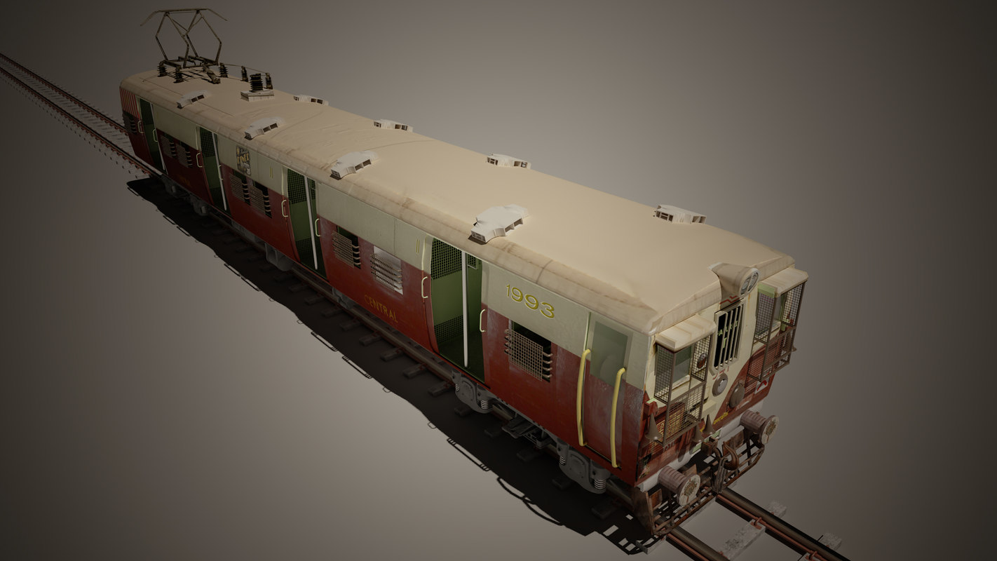 インド近郊地方電車3Dモデル - TurboSquid 1066358