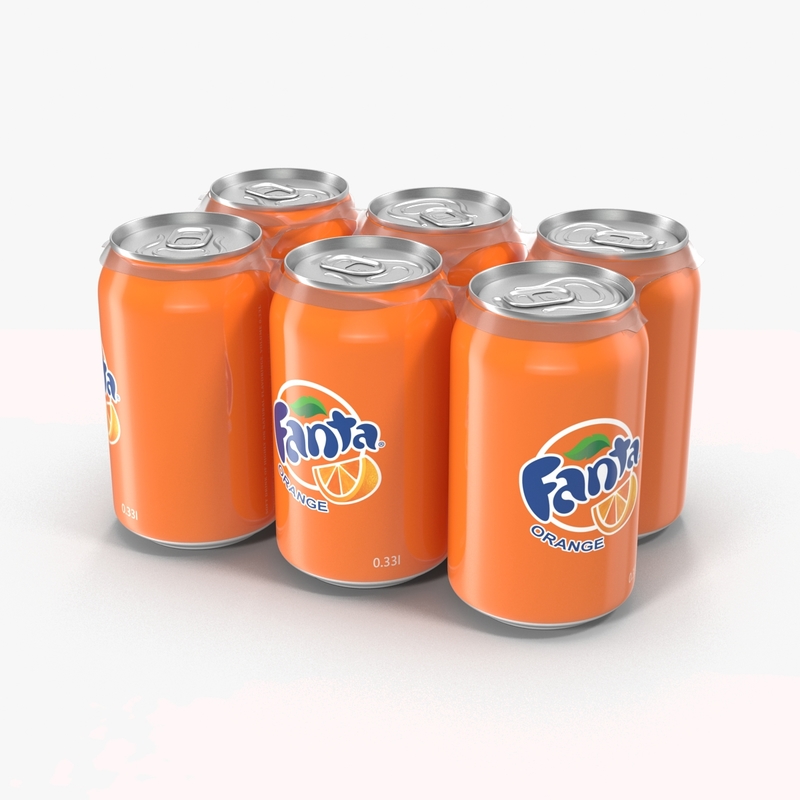 Six Pack of Cans Fanta 3D模型3D模型 - TurboSquid 1066442