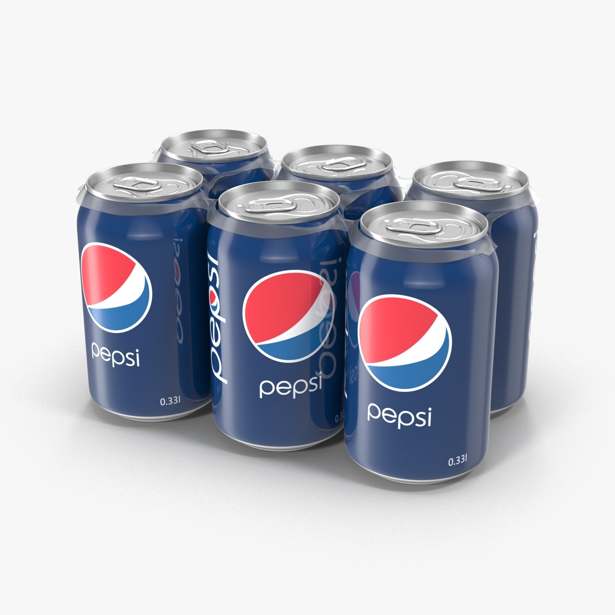 modèle 3D de Six pack de canettes Pepsi - TurboSquid 1066420