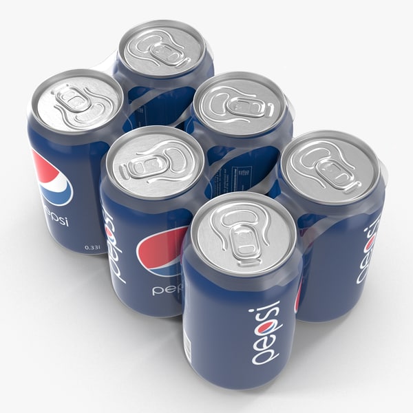 pack cans pepsi 3d model