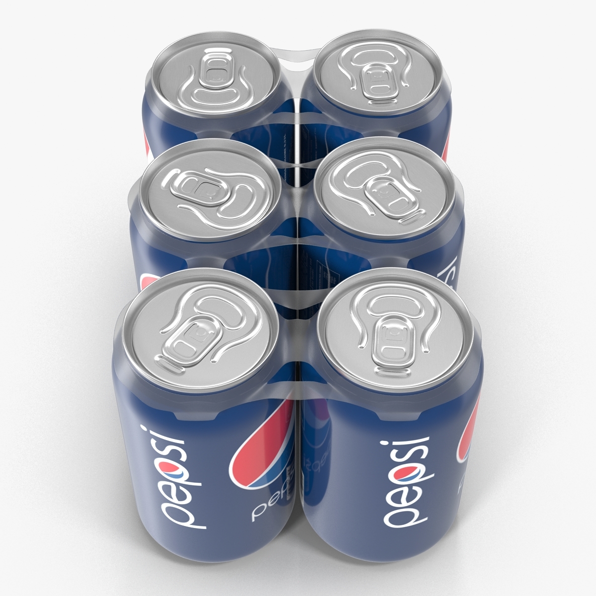 pack cans pepsi 3d model