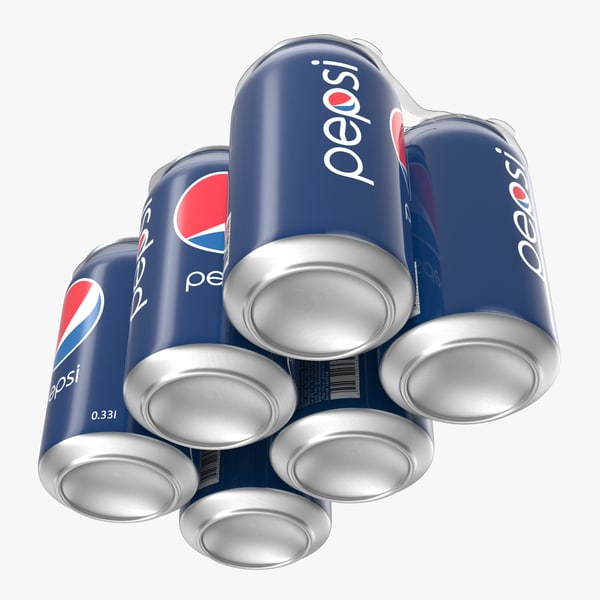 pack cans pepsi 3d model